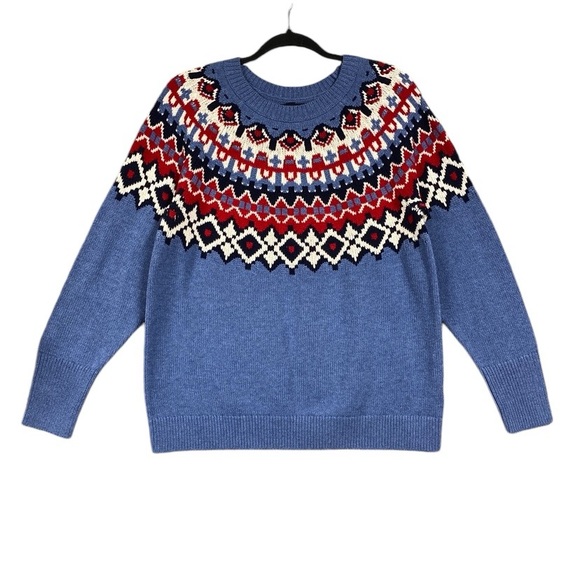 Chaps | Sweaters | New Chaps Fair Isle Yoke Knit Sweater Womens Size ...